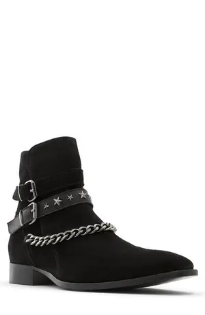 ALDO Men’s Black Suede Studded Siringo Boots Mens size 8 Amazon.com: ALDO Men Wynford Black 13 Medium : Grocery  main image 2