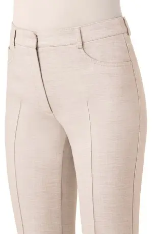 Akris Faye Pintucked Bootcut Stretch Crepe Pants