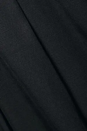 THE ROW Trude Pleated Silk And Wool-blend Wide-leg Pants