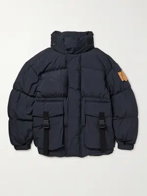 Moncler Jw Anderson Donard Quilted Shell Hooded Down Jacket - Blue