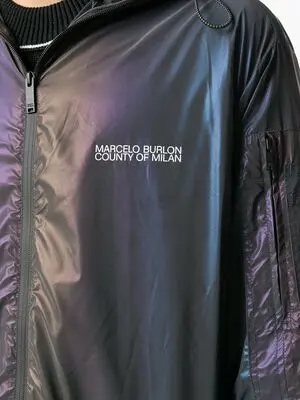 COUNTY OF MILAN Iridescent Hooded Jacket