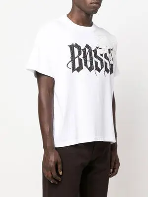 BOSSI SPORTSWEAR Logo-print Short-sleeved T-shirt