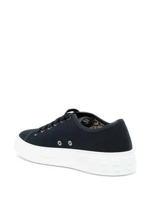 FERRAGAMO Borg Logo-print Sneakers - Blue