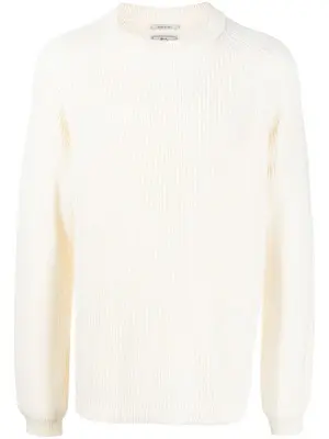 Woolrich Ribbed-knit Crew-neck Jumper - White