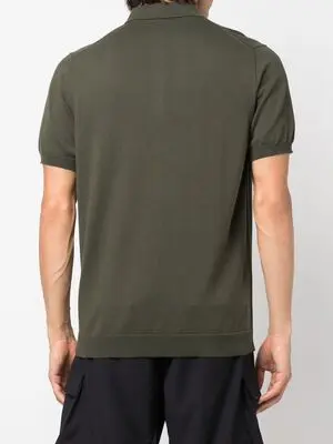 Woolrich Logo-embroidered Knitted Polo Shirt
