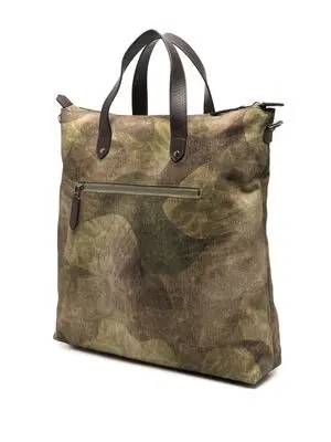 Woolrich Camou Logo-patch Tote Bag