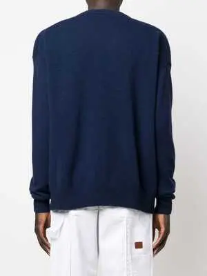 JIL SANDER Crew Neck Cashmere Jumper - Blue