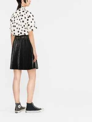 Red Valentino High-waisted Pleated Skirt