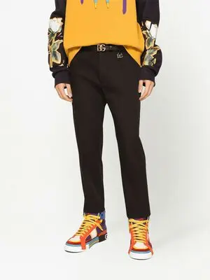 Dolce & Gabbana Stretch-cotton Chino Trousers