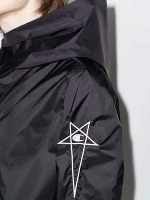 Rick Owens Logo Hooded Jacket