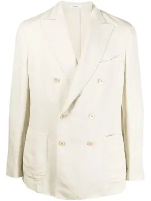 Boglioli Tailored Double-breasted Blazer - Neutrals