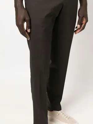 PT TORINO Tailored-cut Tapered Trousers - Brown