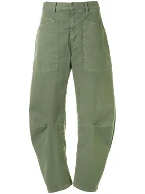 NILI LOTAN Shon Wide-leg Trousers - Green