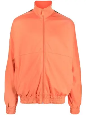 Heron Preston Logo-stripe Zipped Track Jacket - Orange