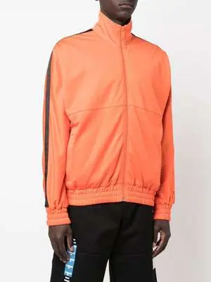Heron Preston Logo-stripe Zipped Track Jacket - Orange