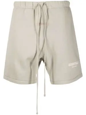 Fear Of God Logo-patch Track Shorts - Green