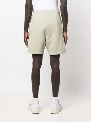 Fear Of God Logo-patch Track Shorts - Green