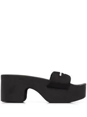 Alexander Wang Logo-print Strap Slides