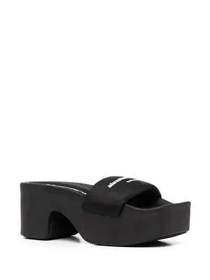 Alexander Wang Logo-print Strap Slides
