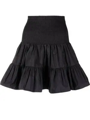 Maje Ruffle-detail Smocked Miniskirt
