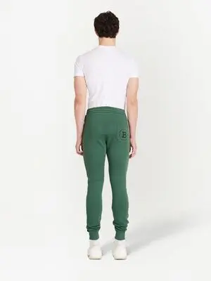 Balmain Drawstring Cotton Track Pants - Green