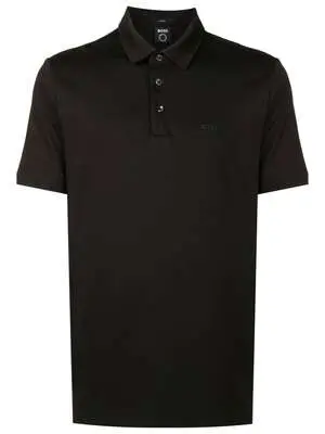 BOSS Logo-print Polo Shirt - Black