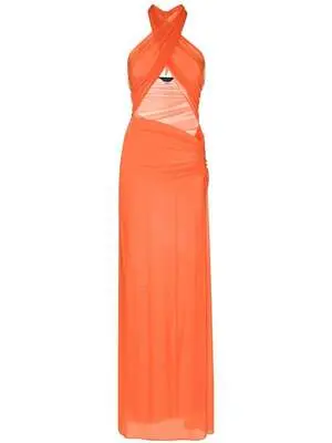 KIM SHUI Halterneck Meh Wrap Gown