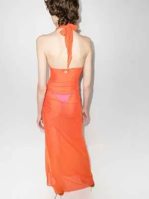 KIM SHUI Halterneck Meh Wrap Gown