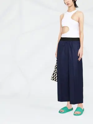 Stella McCartney Wide-leg Cropped Trousers