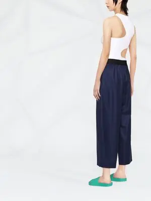 Stella McCartney Wide-leg Cropped Trousers