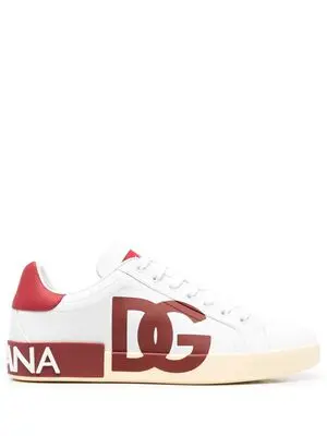Dolce & Gabbana Logo-print Lace-up Sneakers - White