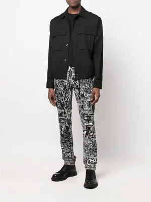 Philipp Plein All-over Graphic-print Jeans