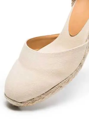 CastaÑer Carina Lace-up Espadrille Wedges - Neutrals