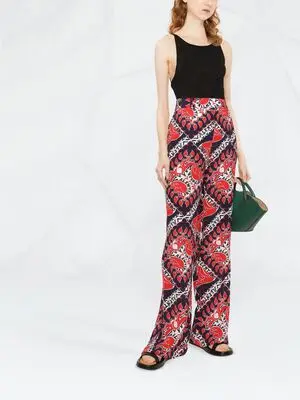 Valentino Garavani Archive Manifesto Straight-leg Trousers