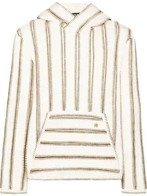 Amiri Cotton Contrast-stitch Sweatshirt - Neutrals