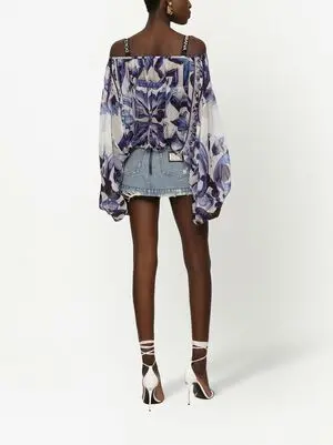 Dolce & Gabbana Majolica Print Blouse