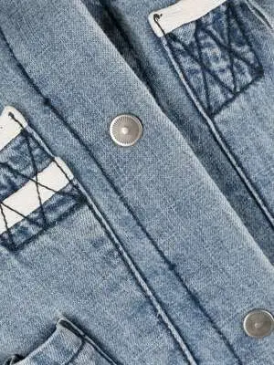 DIESEL® Sleeveless Denim Dress With Cargo Pockets