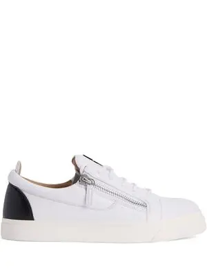 GIUSEPPE ZANOTTI Frankie Double-zip Low-top Sneakers - White