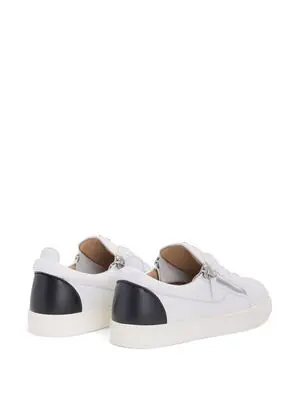 GIUSEPPE ZANOTTI Frankie Double-zip Low-top Sneakers - White