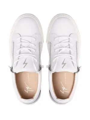 GIUSEPPE ZANOTTI Frankie Double-zip Low-top Sneakers - White