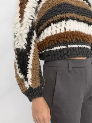 Brunello Cucinelli Colour-block Cashmere Jumper