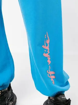 Off-White Painter Logo-print Track Pants - Blue