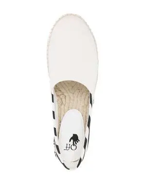 Off-White Diag-stripe Espadrilles - White