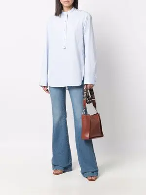 Stella McCartney Salt & Pepper Logo '70s Flare-cut Jeans