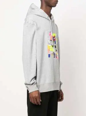 Etro Patchwork Logo-print Rib-trimmed Hoodie