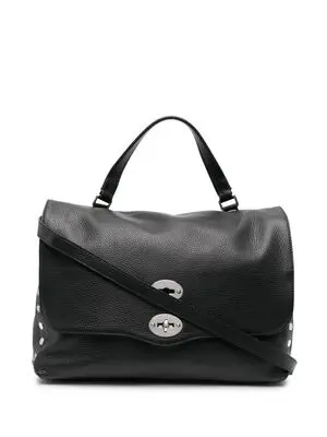 ZANELLATO Medium Postina Daily Studded Tote Bag - Black