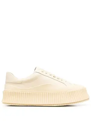 JIL SANDER Panelled Low-top Leather Sneakers