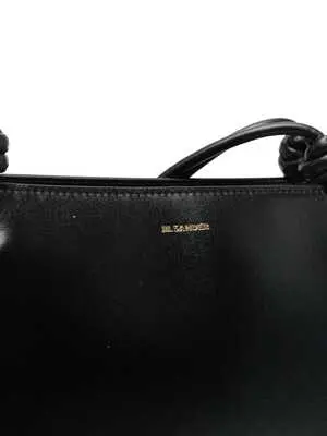 JIL SANDER Small Giro Leather Crossbody Bag - Black