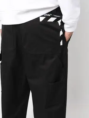 Off-White Diag Stripe Straight-leg Trousers