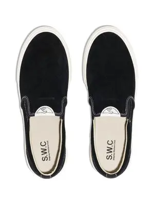 S.W.C STEPNEY WORKERS CLUB Lister Slip-on Trainers - Black